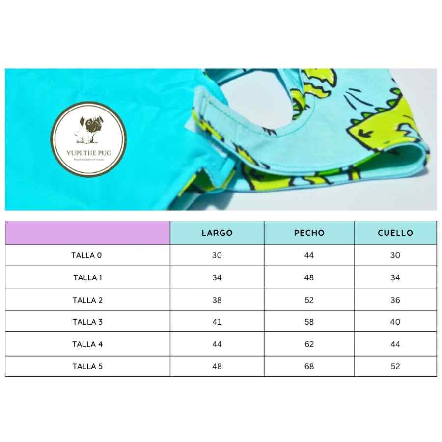 Yupi The Pug Chaleco T Rex